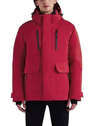 TRIPLE F.A.T. GOOSE Anvil Short Down Parka - Red