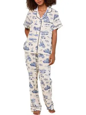 KATIE KIME Nc Toile Pant Set - Navy