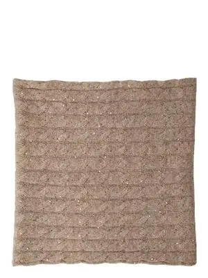 Brunello Cucinelli Dazzling Knit Neck Warmer - Brown