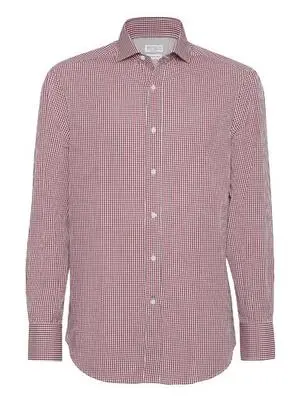 Brunello Cucinelli Spread Collar Shirt - Amaranth
