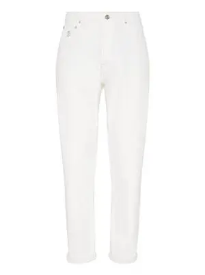 Brunello Cucinelli Five-pocket Trousers - Snow