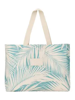 ALOHA COLLECTION Areca Holo Holo Reversible Tote - Tide/sandstone