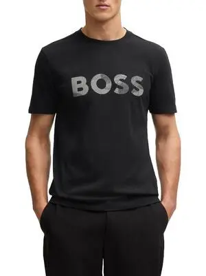 BOSS Glamping Logo Graphic T-shirt Black