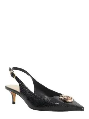 Dune London Pointed Toe Slingback Pump - Black