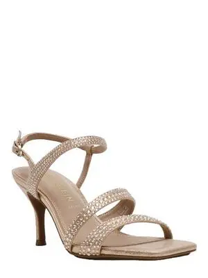 Anne Klein Embellished Slingback Sandal Platinum Crystal