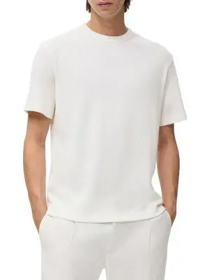 Mango Fine Knit T-shirt - Off White