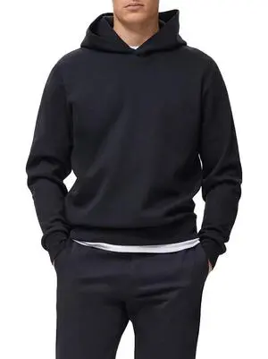 Mango Regular Fit Fleece Hoodie - Navy