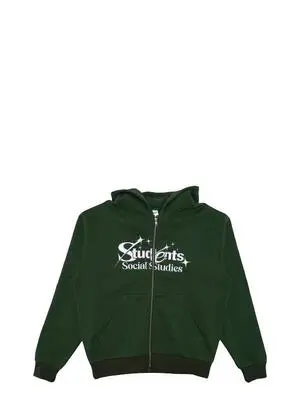 STUDENTS Rising Stars Cotton Zip-up Hoodie - Hunter