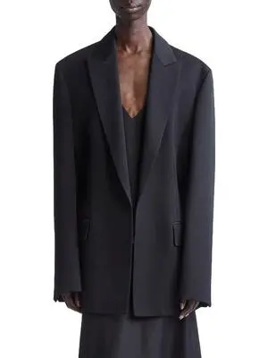 FFORME Elaina Tailored Wool Blazer - Black