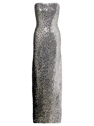 Jenny Packham Caron Strapless Gown - Silver