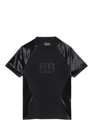 Balenciaga Nano Bb Fitted Top - Black
