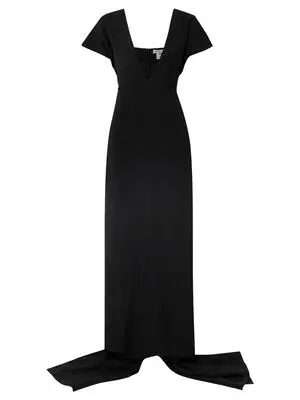 Bernadette Clara Draped Gown - Black