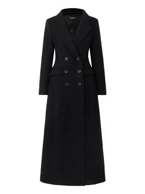 Dolce & Gabbana Wool Double-breasted Coat - Black