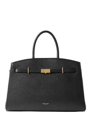 DEMELLIER DeMellier The Hudson Textured-Leather Tote Black