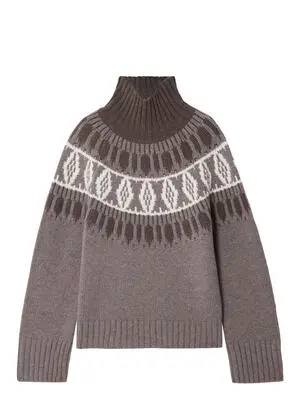 Arch4 Cashmere Fair Isle Turtleneck Sweater - Multi
