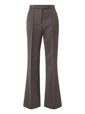 Alex Perry Twill Flared Pants - Brown
