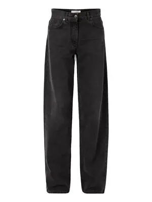THE ROW Clair High-rise Wide-leg Jeans - Black