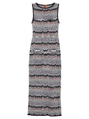 Missoni Sleeveless Midi Dress - Black