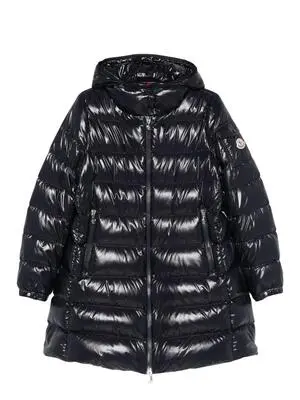 Moncler Courcelles Long Down Jacket - Blue