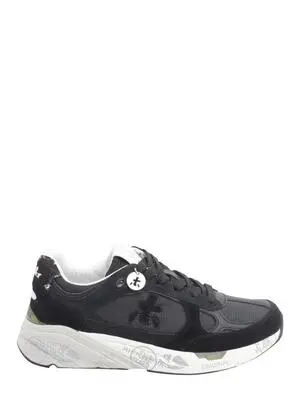 Premiata Premiata Mased Suede And Nylon Sneakers Black