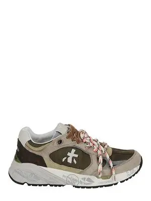 Premiata Premiata Mased Suede And Nylon Sneakers Green