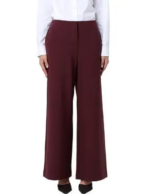 Max Mara Wide Leg Trousers Burgundy