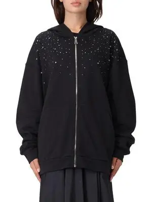 Liu Jo Full-zip Embellished Sweatshirt - Black