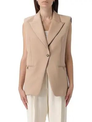 Elisabetta Franchi Sleeveless Jacket - Honey