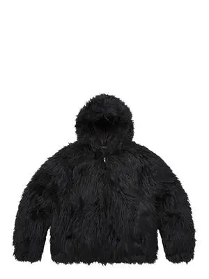 Supreme X Y's Faux Fur Windstopper Hooded Bomber Jacket - Black