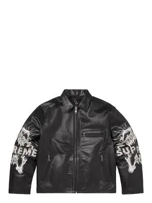 Supreme X Y’s Leather Jacket - Black