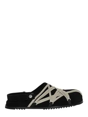Rick Owens Concordians Megalaced Mule - Black