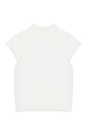 RO&ZO Roll Neck Knit Top - Ivory