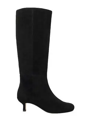 DUNE Searing Suede Knee-high Boots - Black Suede