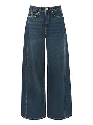 Whistles Wide-leg High-rise Denim Jeans - Dark Denim