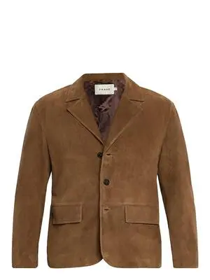 FRAME Suede Blazer - Brown