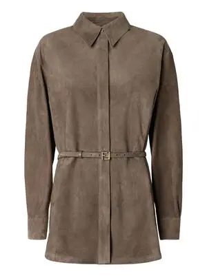 Fendi Oversized Long Sleeve Shirt - Grey