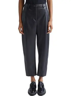 MM BY MAX MARA Anselmo Faux Leather Pants - Black