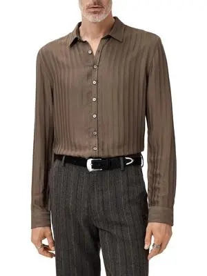 John Varvatos Bucks Button-up Shirt - Dark Brown