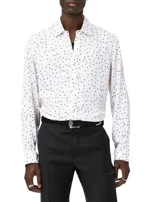 John Varvatos Rodney Hidden Placket Button-up Shirt - White