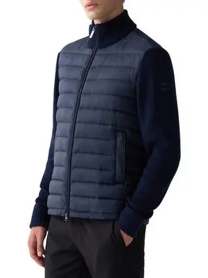 COLMAR Legacies Water Resistant Mixed Media Jacket - Navy Blue