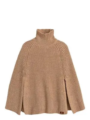 Ralph Lauren Knit Cape Classic Camel