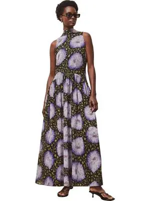 RO&ZO Printed Chiffon Maxi Dress