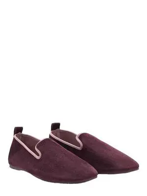 Mango Velour Loafer - Blackberry