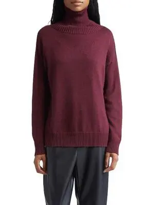 MM BY MAX MARA Mino Virgin Wool Turtleneck Sweater - Bordeaux