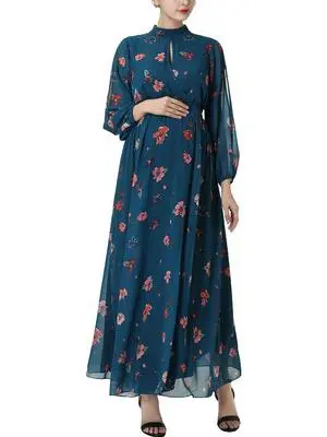 KIMI + KAI Floral Print Maxi Dress - Multicolored