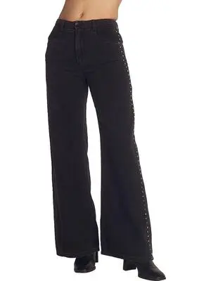 Bella Dahl Anya Studded Bootcut Jeans - Moon Shadow Wash