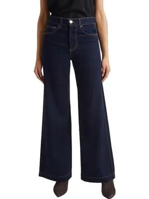 Veronica Beard Kasey Wide-leg Jeans - Indigo Rinse