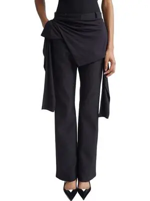Coperni Wrap Detail Bootcut Trousers - Black