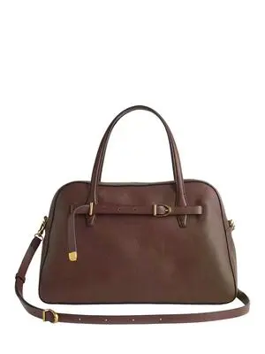 Madewell The Belted Satchel Bag - Rich Brown