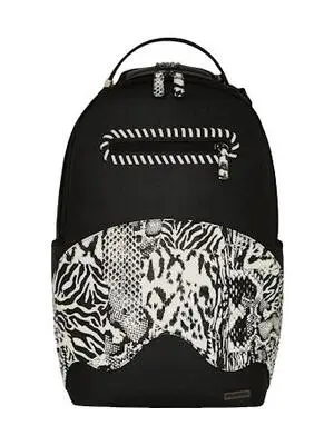 SPRAYGROUND A.i. African Intelligence Wild Nile X Sandflower Backpack - Black/white